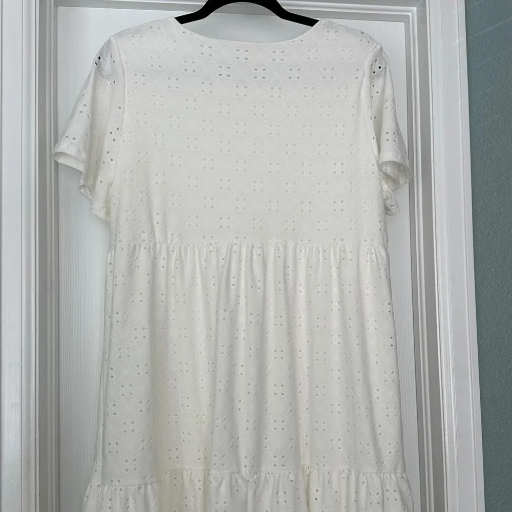 Roolee | Dresses | Roolee White Eyelet Tiered Leonora Dress Coastal ...